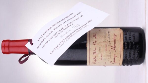 Wines from Max Schubert’s own cellar to be auctioned - WBM Online